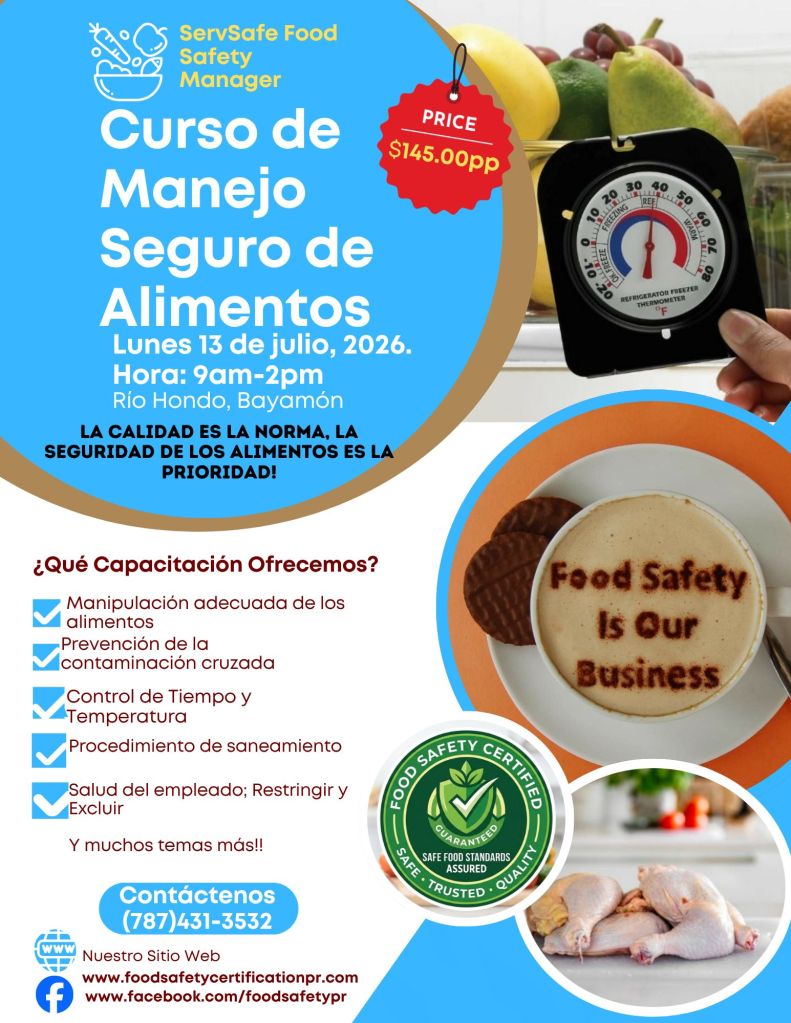 ServSafe Manager-Curso Gerencial de Manejo Seguro de Alimentos | Food ...